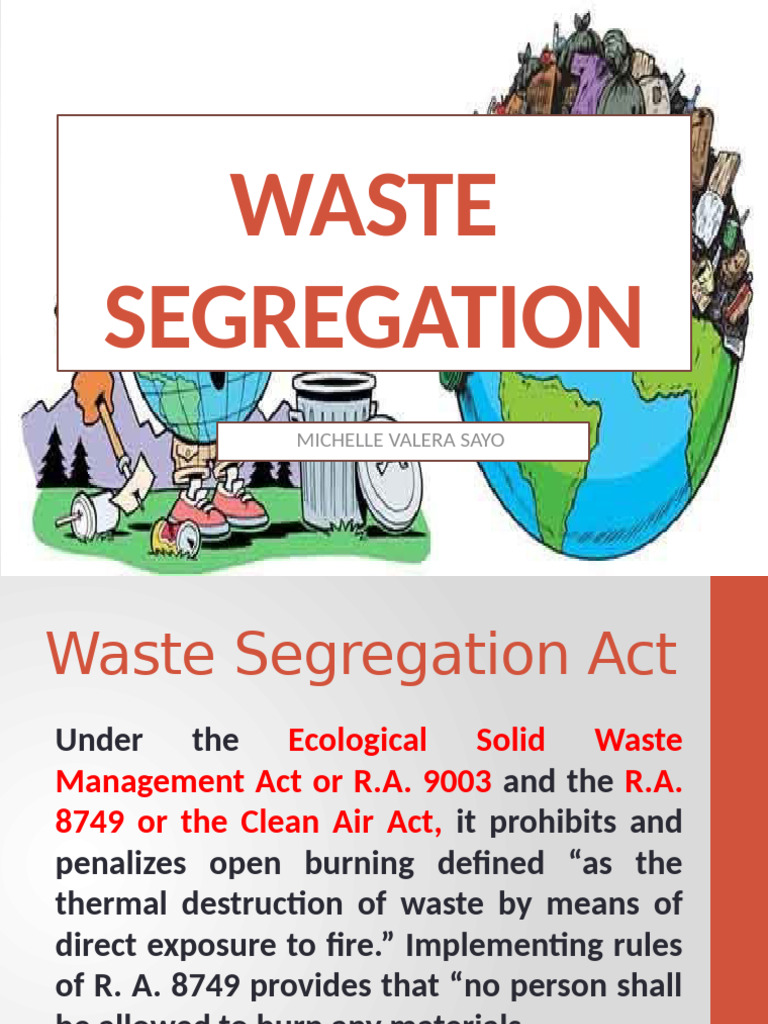 BRT 5 Waste Segregation | PDF | Waste | Waste Management