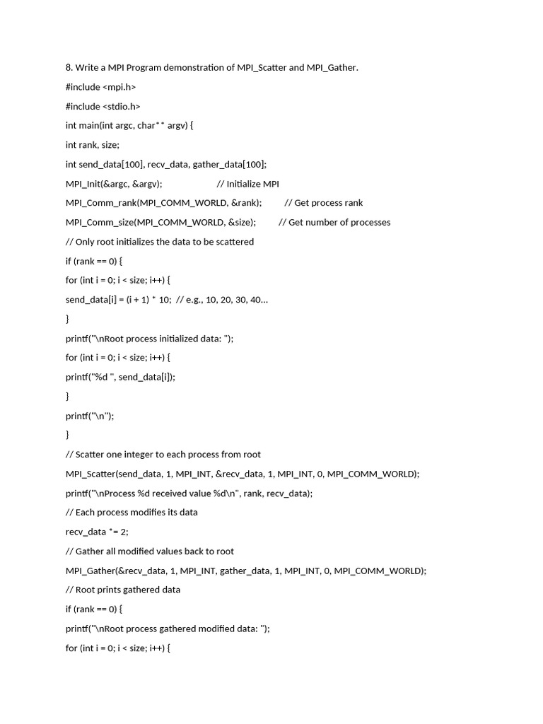 P8 Scatter Gather | PDF