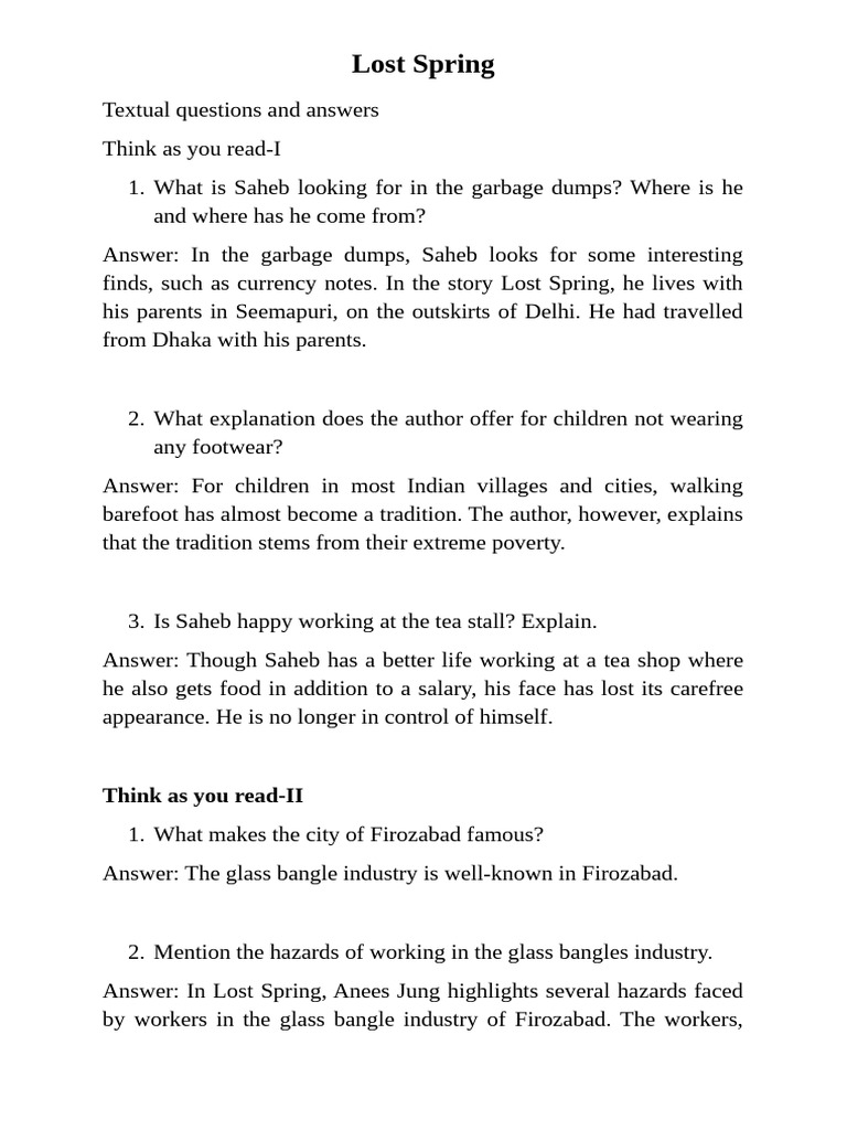 LOST SPRING | PDF | Poverty | Poverty & Homelessness