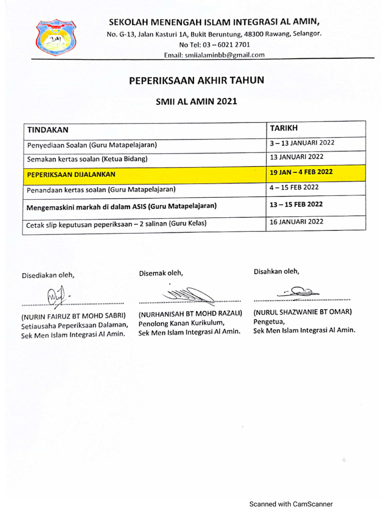Timeline PAT | PDF