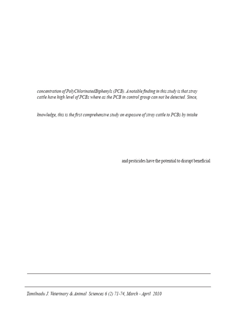 Gujarat Dairy PIL Paper 2 | PDF | Polychlorinated Biphenyl | Cattle