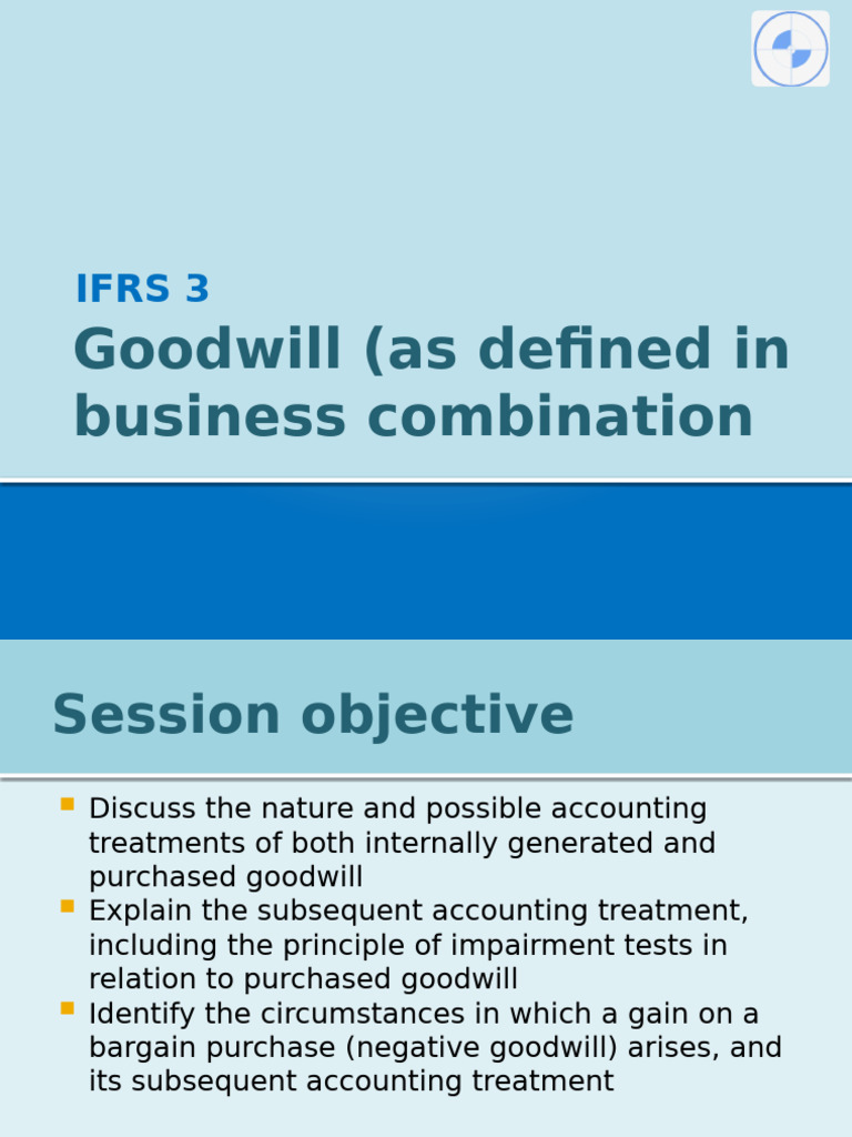 IFRS 03 - Goodwill | PDF | Goodwill (Accounting) | Valuation (Finance)