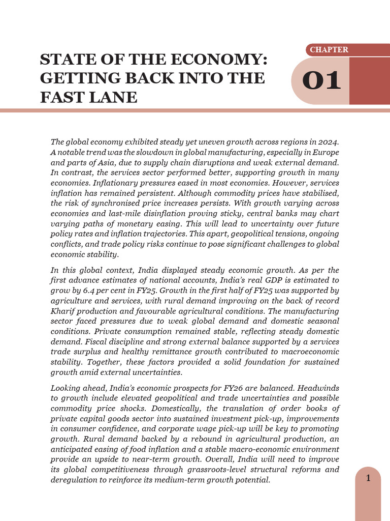 Economic Survey 24-25-46-79 | PDF | Inflation | Macroeconomics