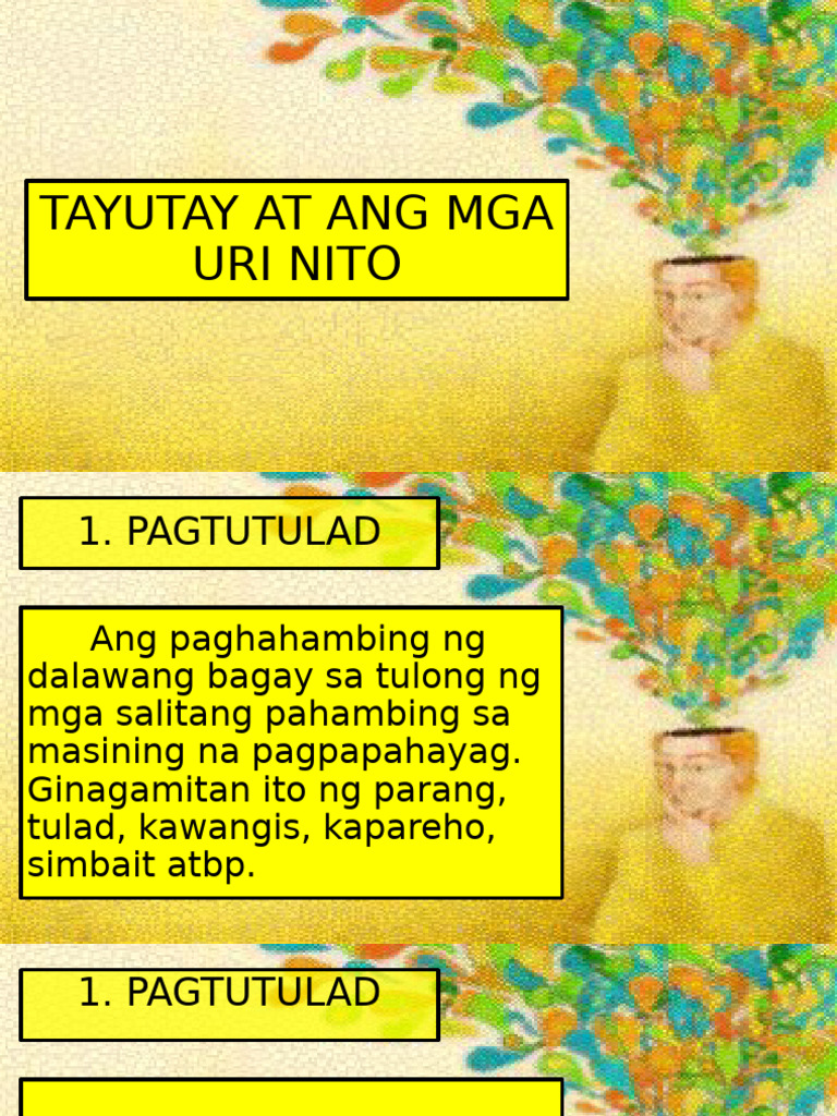Tayutay at Ang Mga Uri Nito | PDF