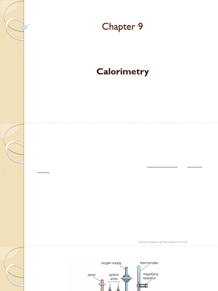 CH 9 Calorimetry | PDF | Heat | Water