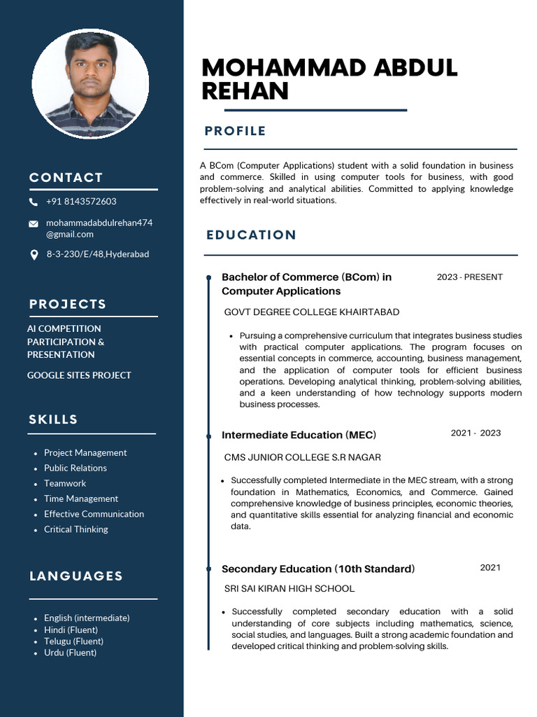 Mohammad Abdul Rehan | PDF | Artificial Intelligence | Intelligence (AI ...