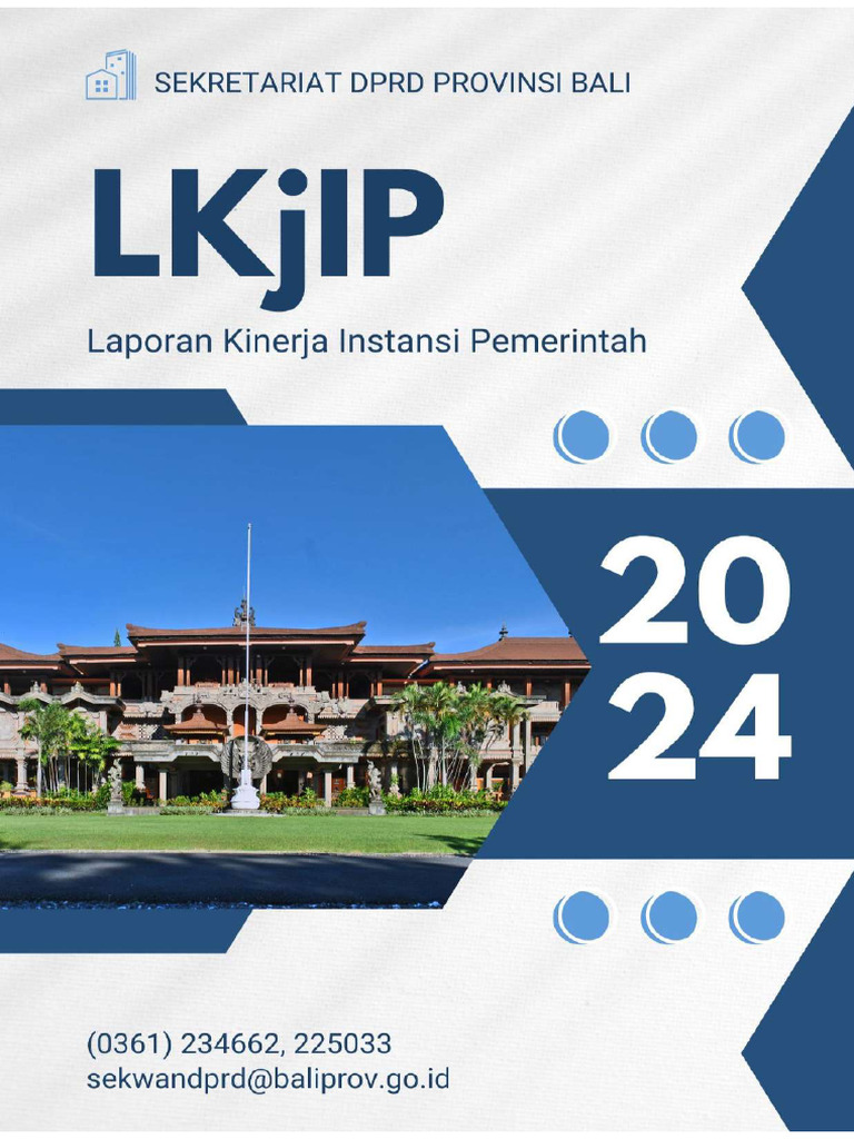 CONTOH FORMAT LKjIP-SEKRETARIAT-DPRP-TAHUN-2024 (REFERENSI) | PDF