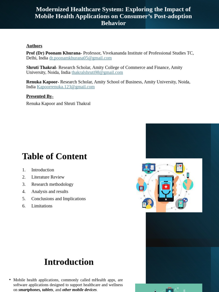 TS1 - (Modernized Healthcare System Exploring The Impact of Mobile ...