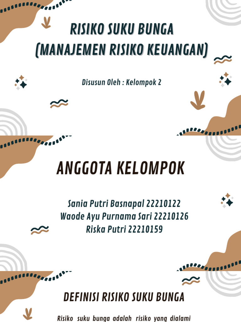 PPT kel. 2 Manajemen Risiko Keuangan | PDF