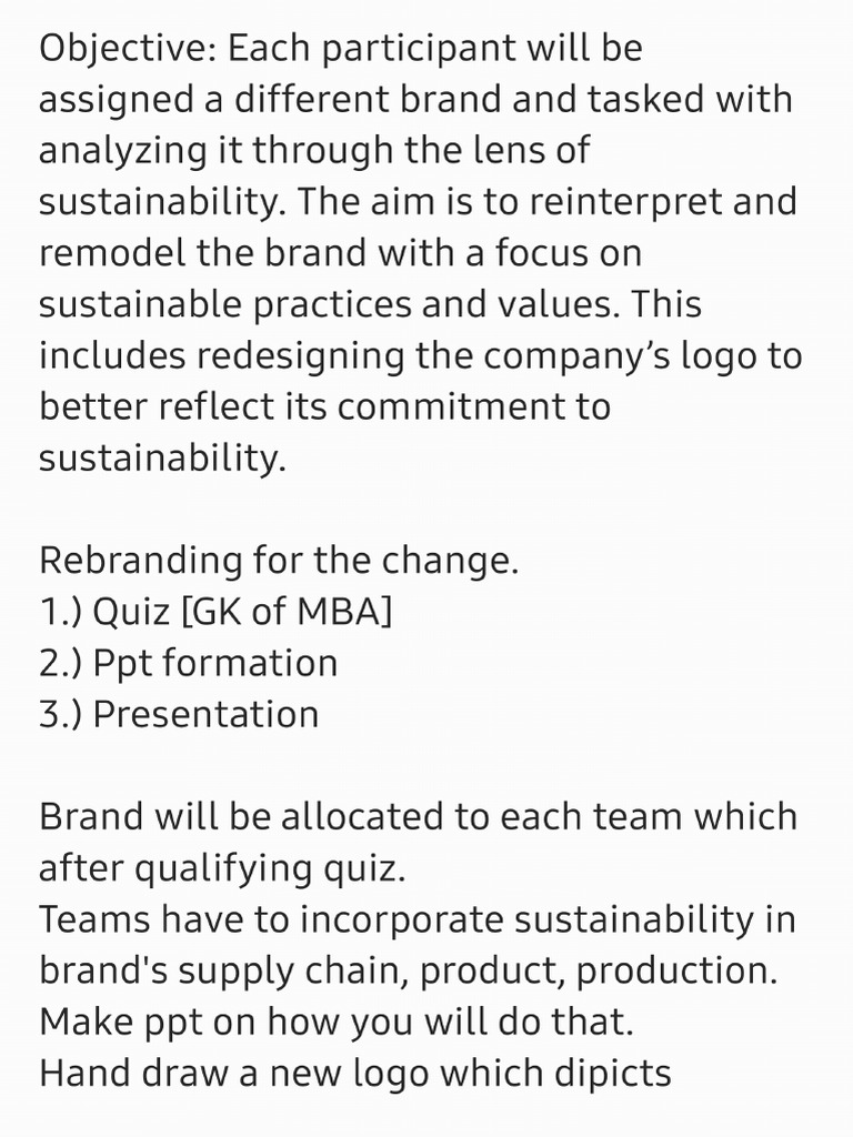 Activity - Rebranding For The Change | PDF