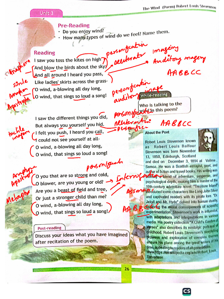 11th English Poems Figures of Speech Line Up | PDF