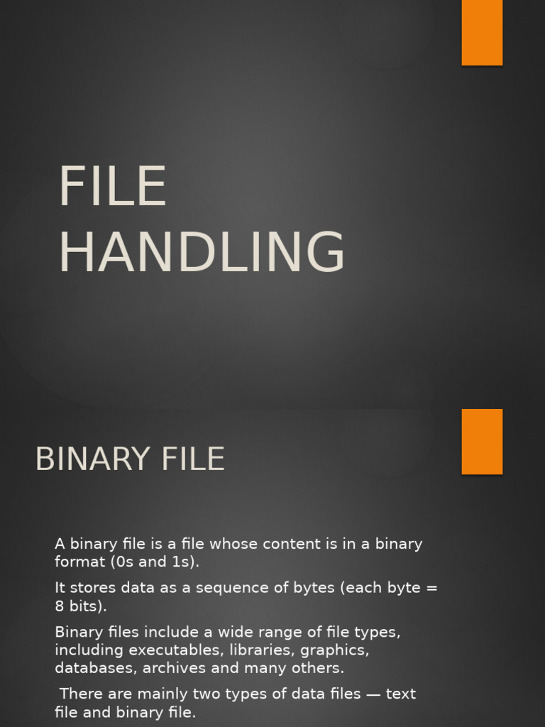 Binary Files | PDF | Computer File | File Format