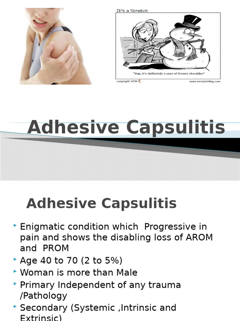 Adhesive Capsulitis | PDF | Shoulder | Anatomical Terms Of Motion