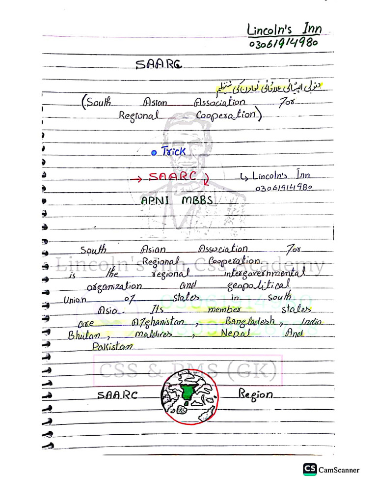 Saarc, Nato, Oic, Imctc, Who, Seato, Cento, Nasa, Fifa, World Bank ...