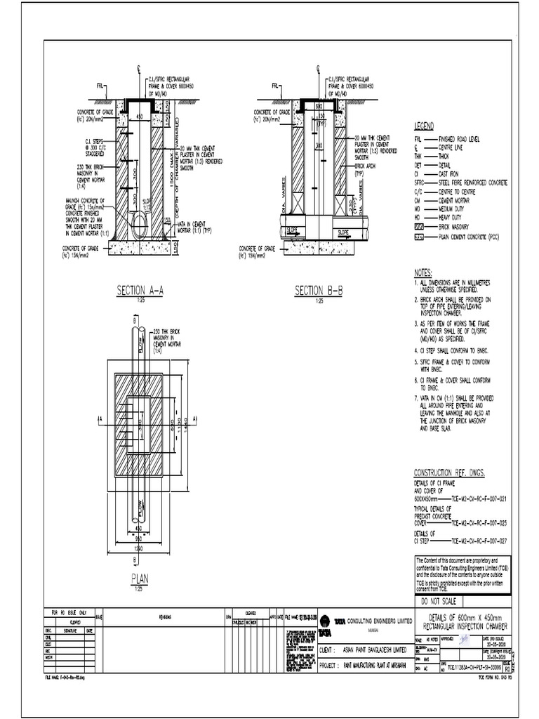 TCE.11283A CV PLT SI 33006 Rectangular Inspection Chamber | PDF