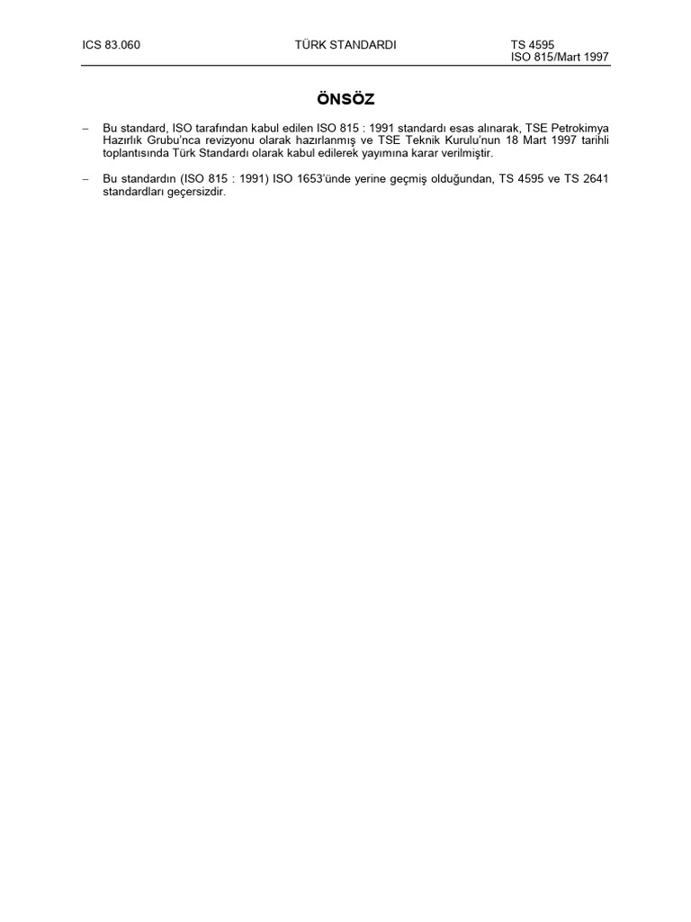 TS 4595 ISO 815 | PDF