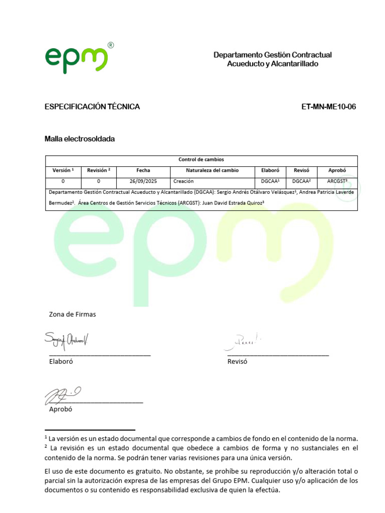 ET MN ME10 06MallaElectrosoldada - RevA | PDF
