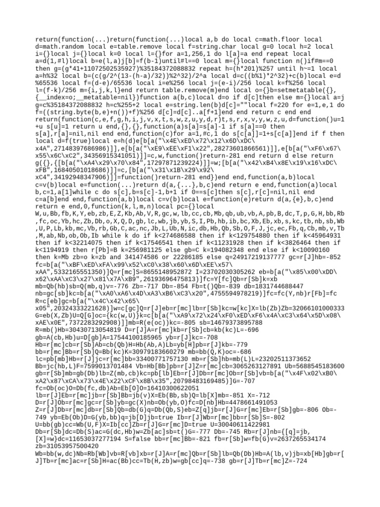 Slash 1179675215031185472 20251026 055945.obfuscated - Lua | PDF | Computer Data | Encodings