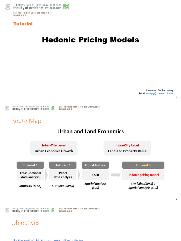 Tutorial 3 Hedonic Pricing Models | PDF | Regression Analysis | P Value