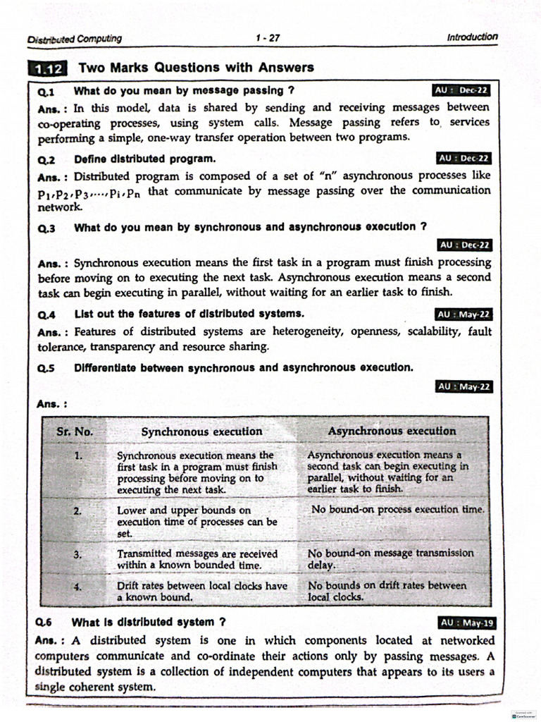 CS3551- Unit 1 Notes | PDF