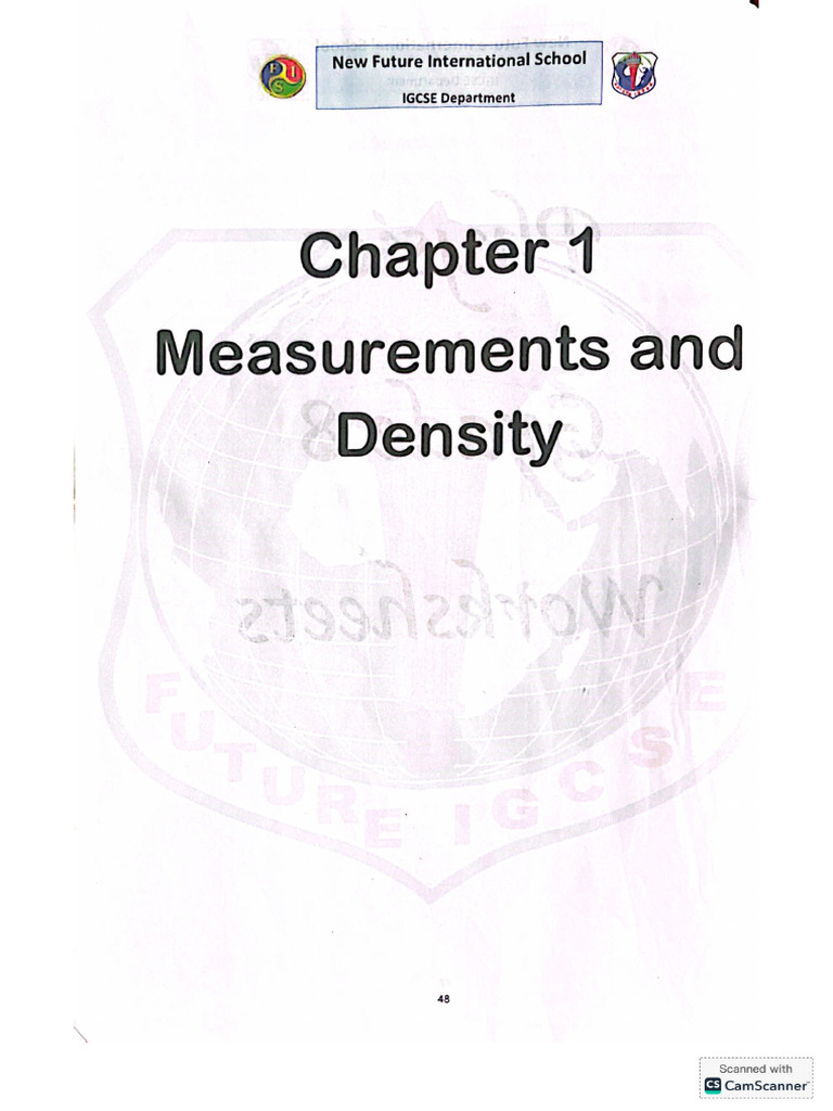 Measurements and Density MS | PDF