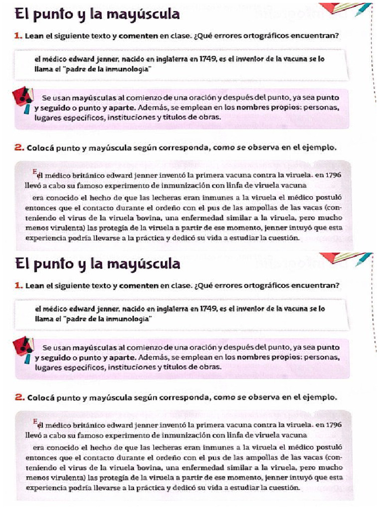 El Punto y La Mayuscula 1 | PDF