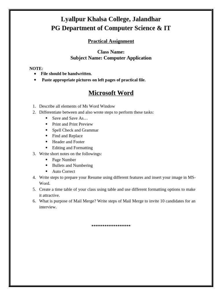Computer Applications Practical Guide | PDF | Microsoft Excel | Spreadsheet