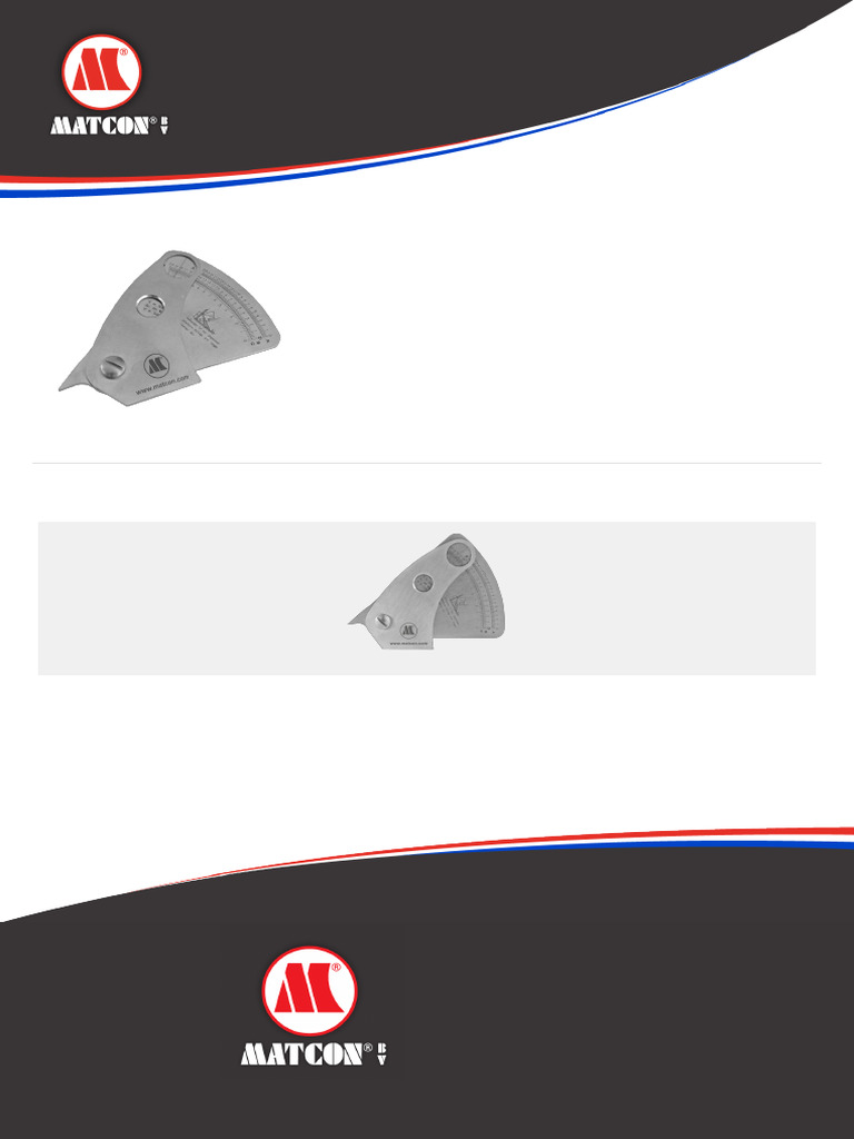 Stainless Steel Welding Gauge Specs | PDF