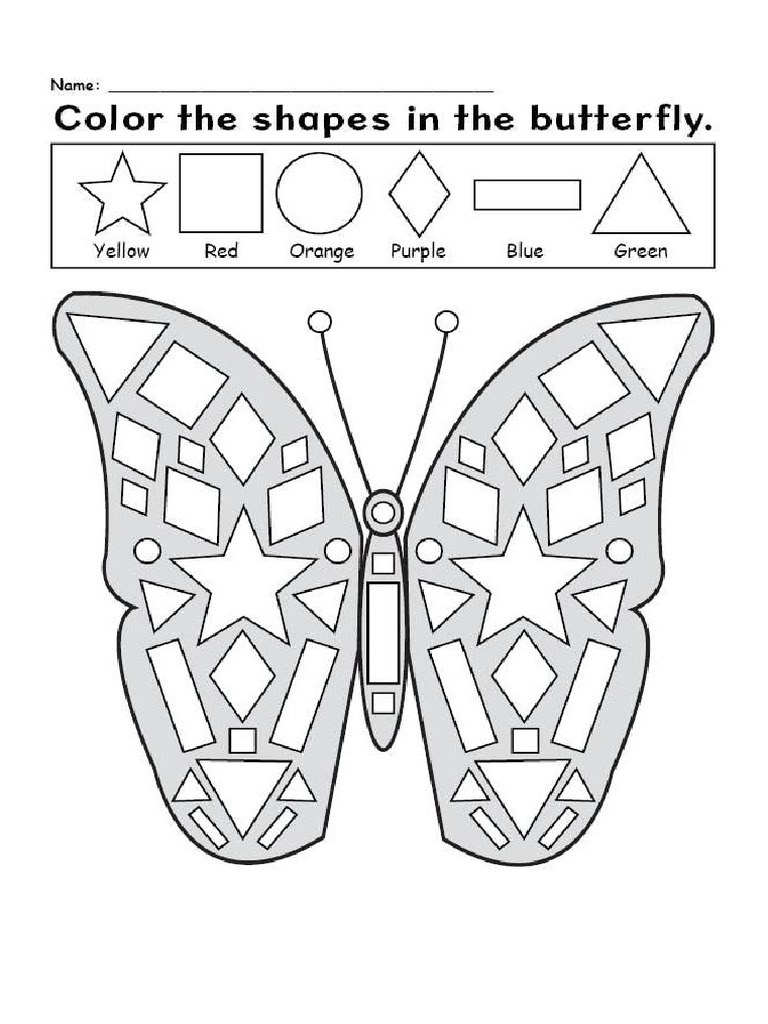 Color by Shapes | PDF