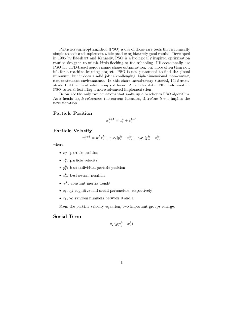 Particle Position: K I K I K I | PDF | Mathematical Optimization ...