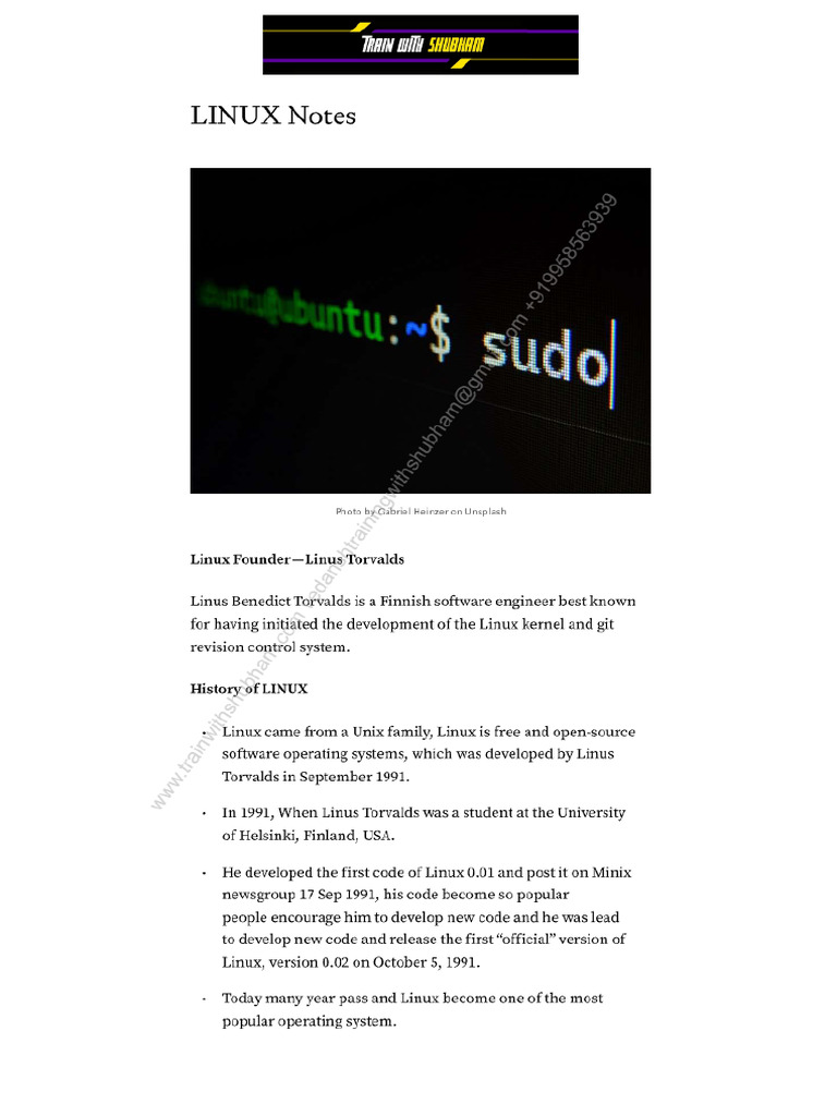 5. Linux Fundamentals | PDF