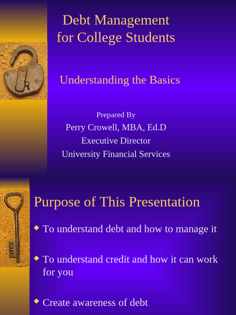 Debt Management For College Students: Understanding The Basics | PDF ...