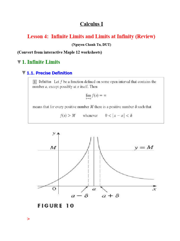 GT1 Ch2 (2.6) Limit Infinity | PDF | Asymptote | Mathematical Objects