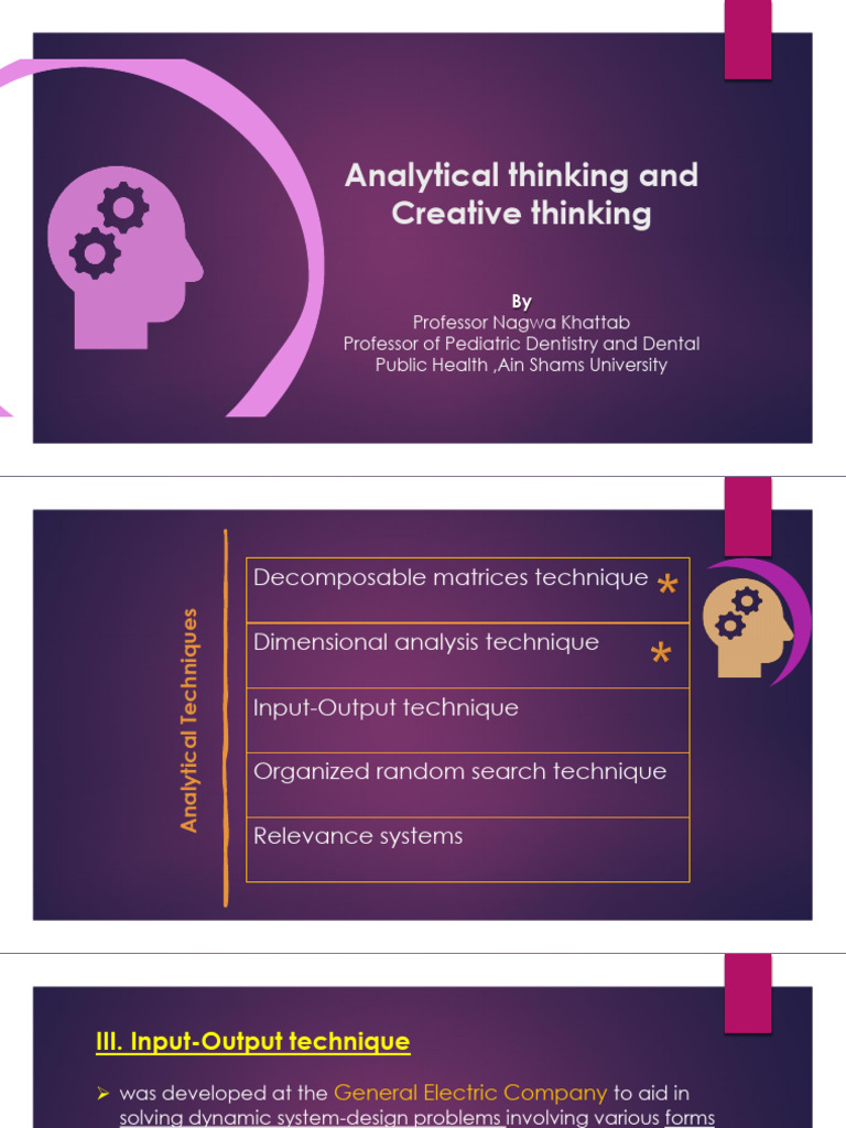 Analytical Thinking | PDF | Matrix (Mathematics) | Applied Mathematics