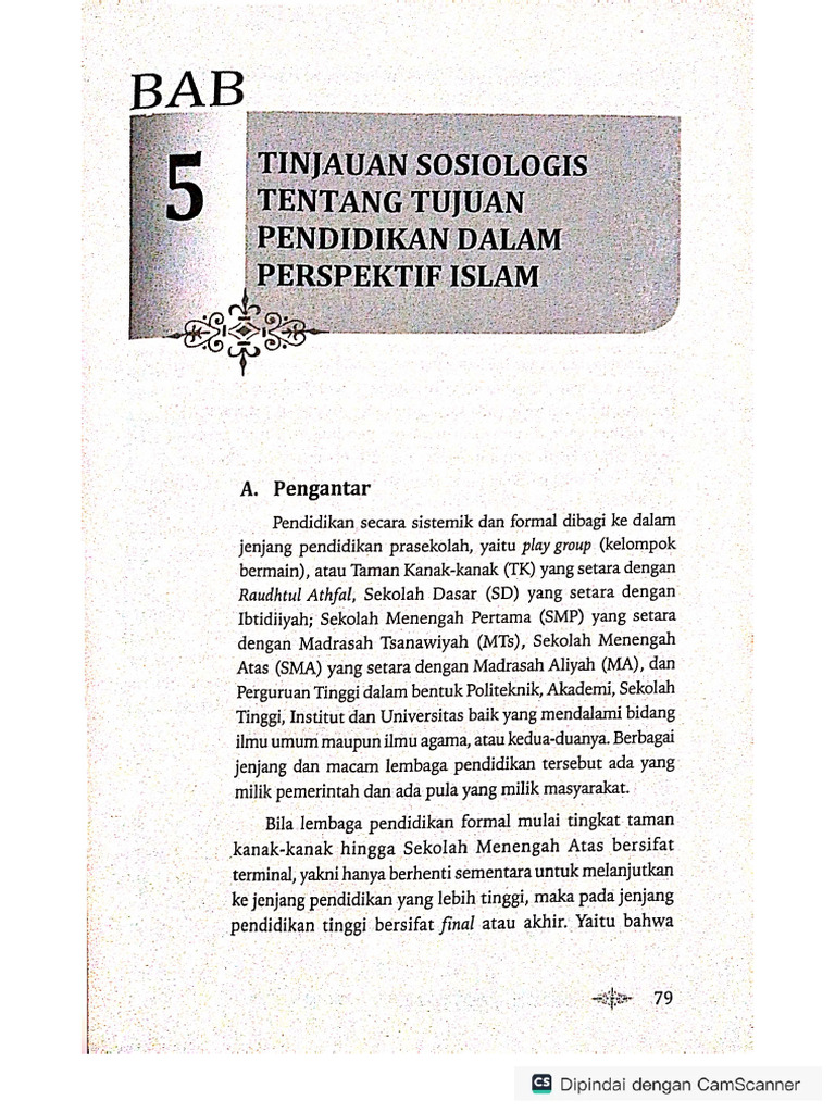 Materi Ke 10 Buku Prof. Abuddin Nata; Tinjauan Sosiologis Tentang ...