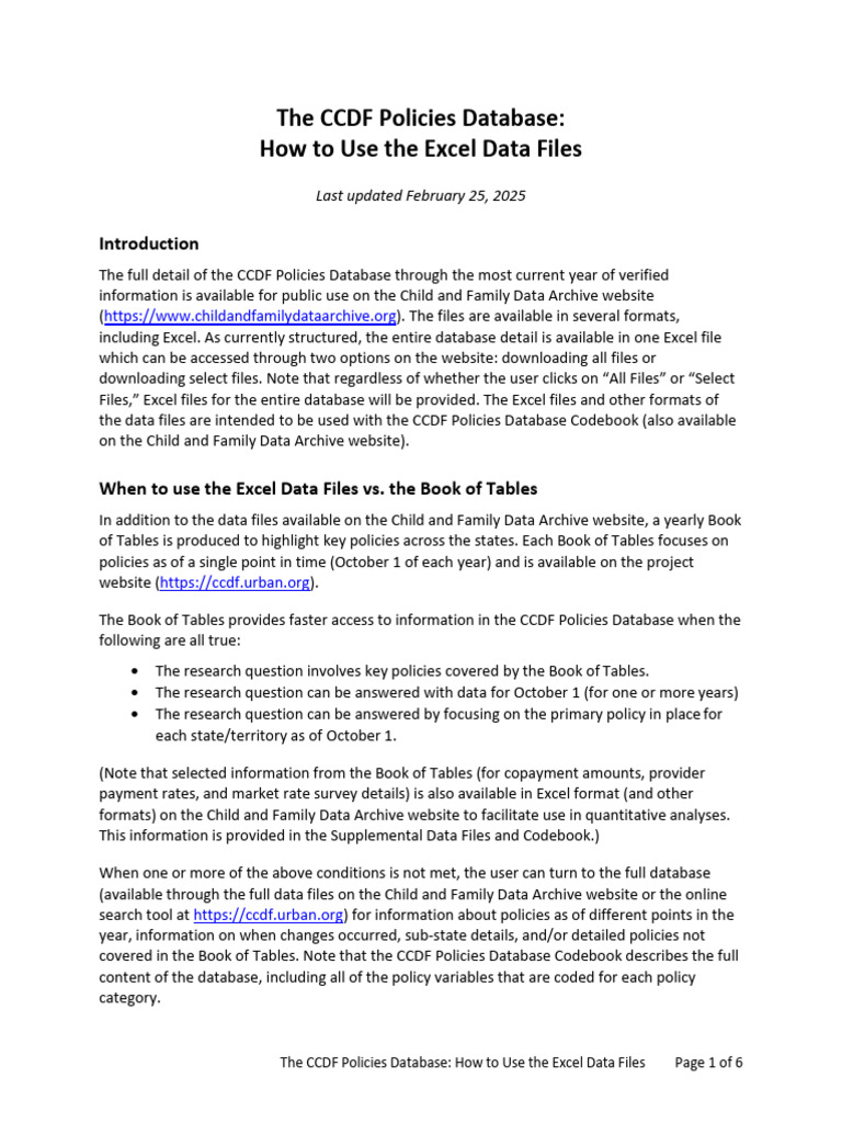 How to use the Excel data files | PDF | Microsoft Excel | Databases