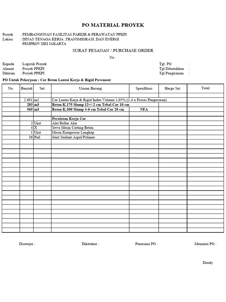 Proyek Pembangunan Fasilitas Parkir DKI | PDF