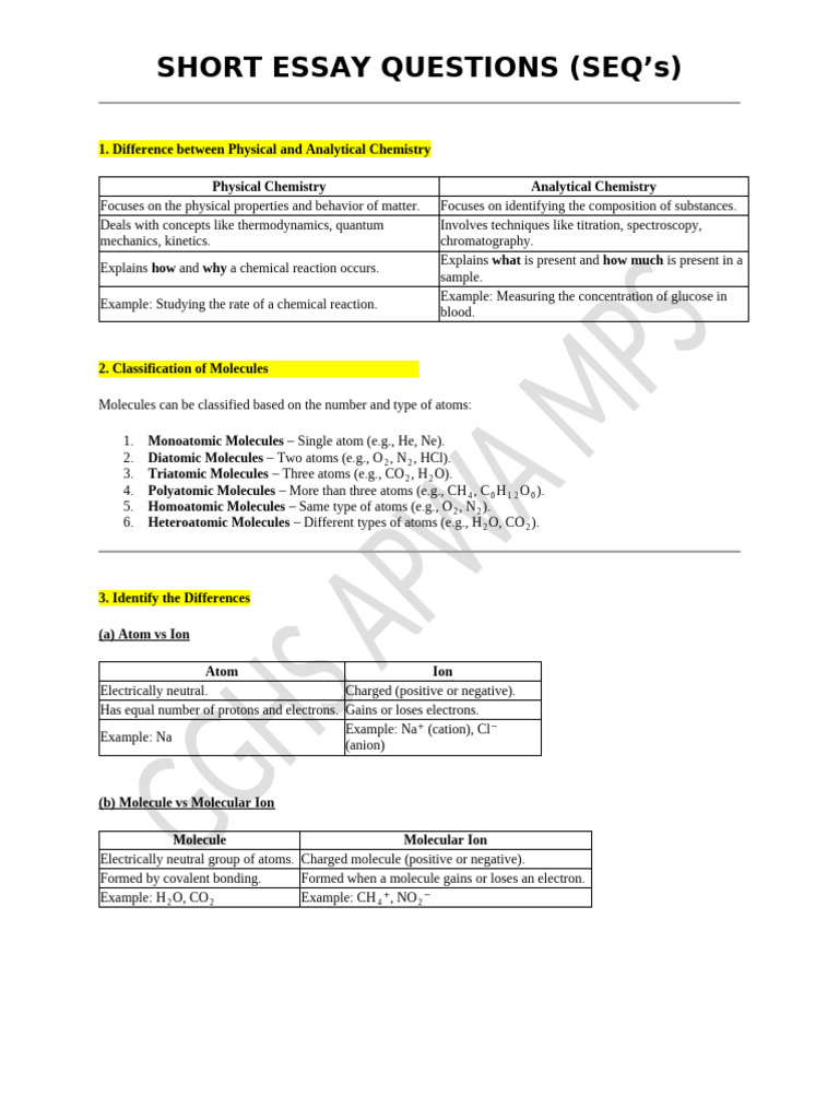 chem 1-9 | PDF | Molecules | Chemistry