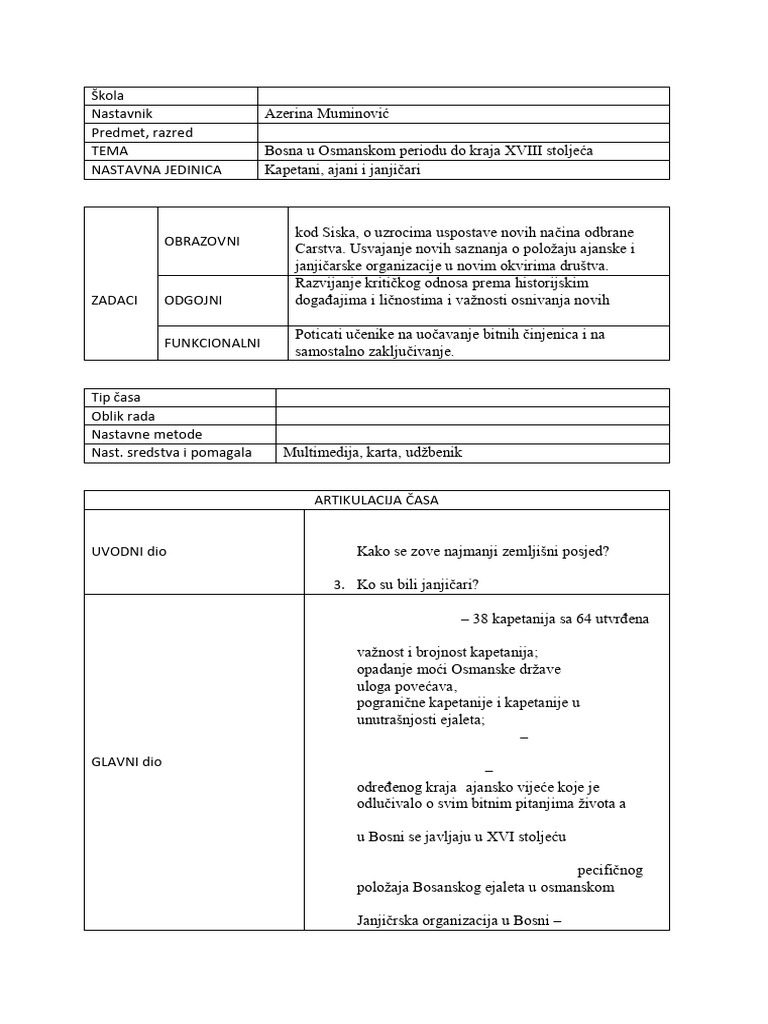 VII Razred 4 Kapetani, Ajani I Janjičari | PDF