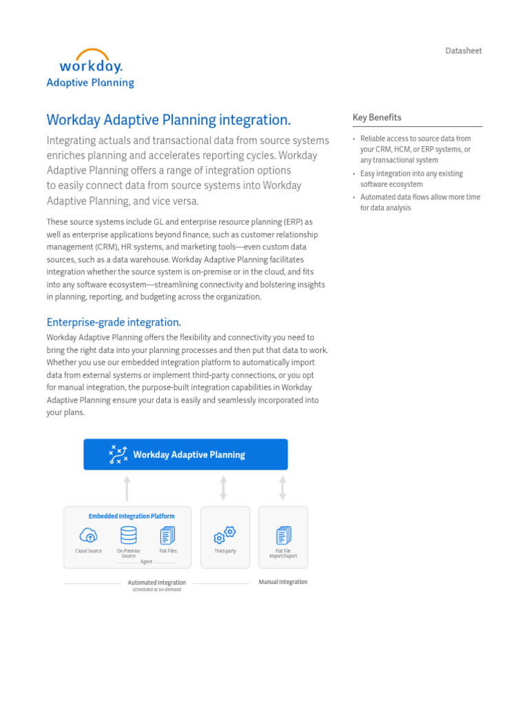 Workday Adaptive Planning Integration Guide | PDF | Customer ...