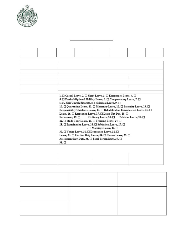 Earned Leave Application Form Sindh | PDF