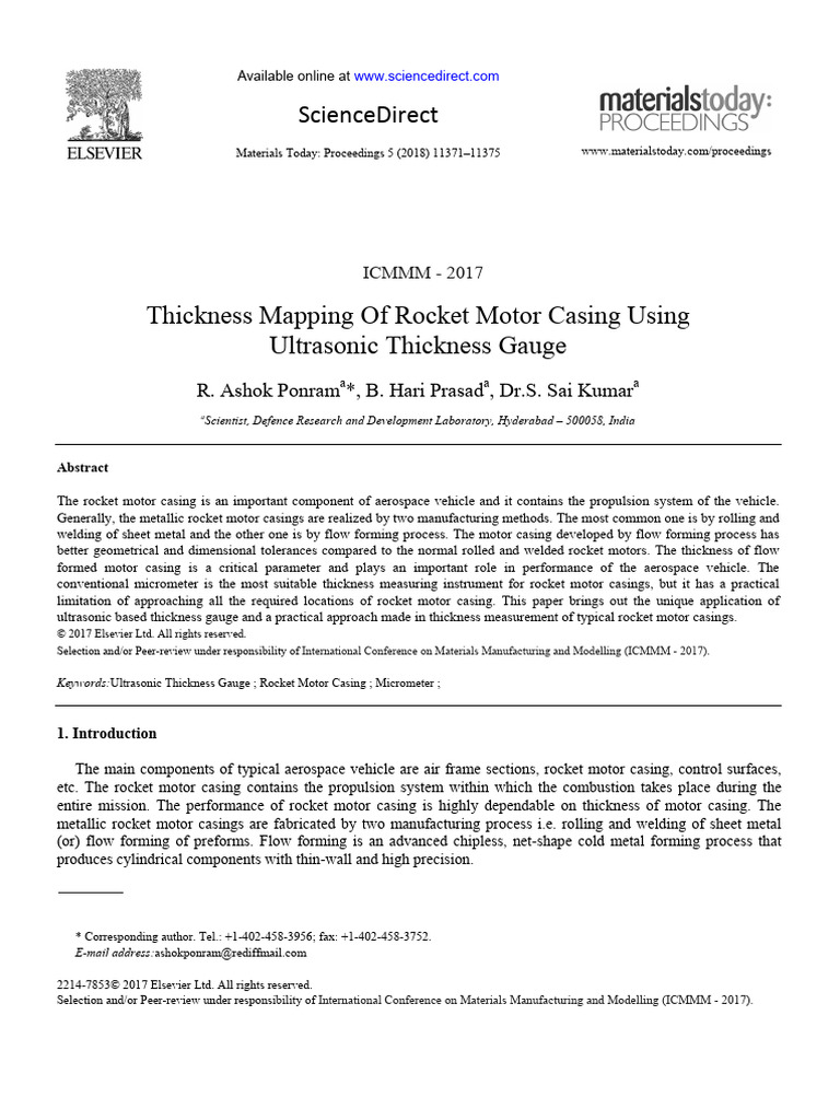 Rocket Motor Casing 1 | PDF | Rocket Engine | Rocket
