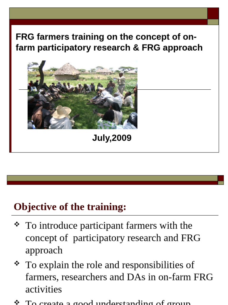 FREG Farmers Training | PDF | Economies | Business