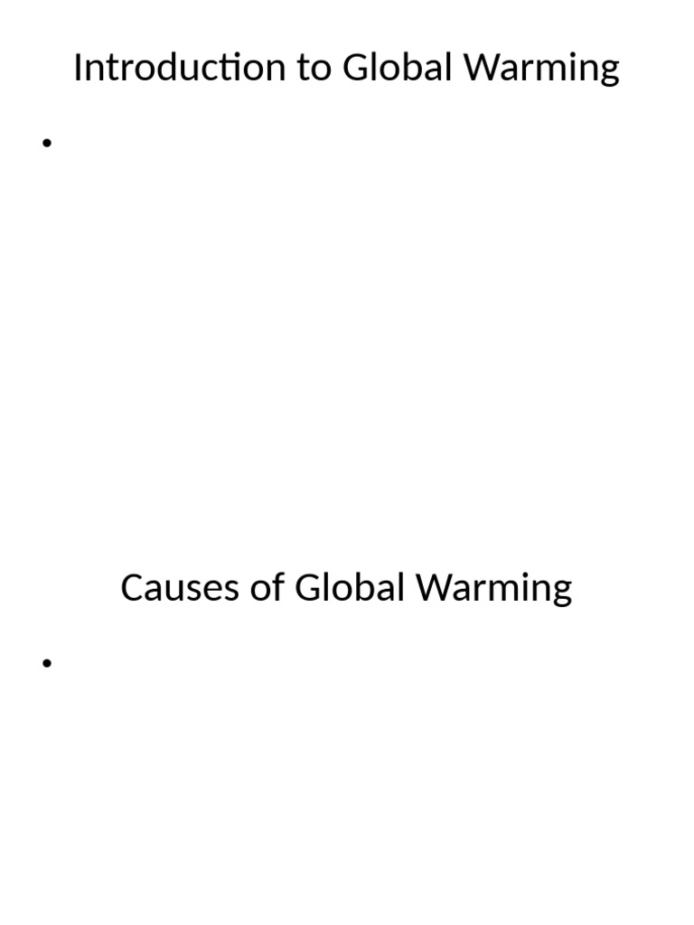 Global Warming | PDF