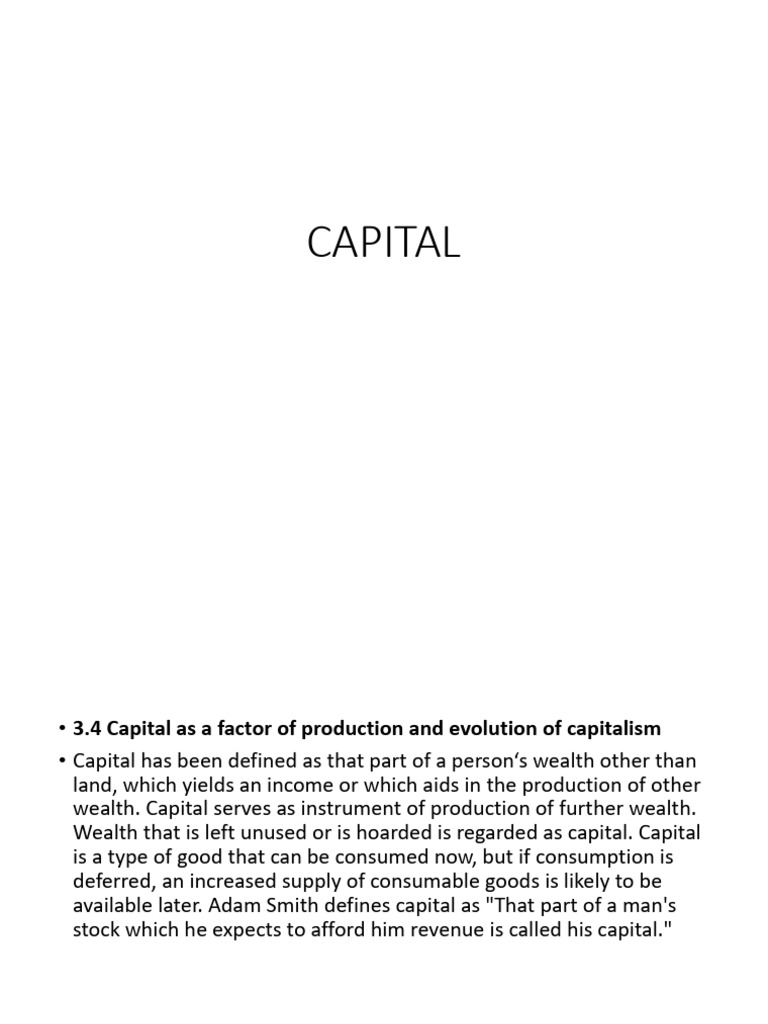 Comparative Economics Chapter 2b | PDF | Capital (Economics) | Capitalism