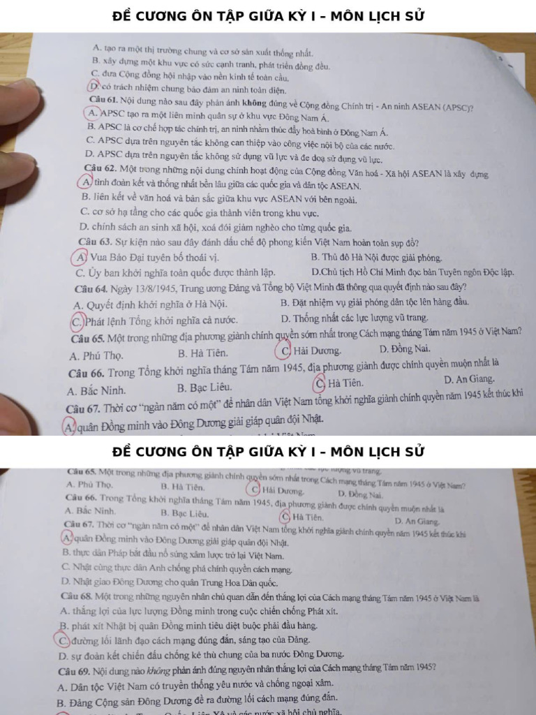 De Cuong Lich Su Giua Ky I Light | PDF