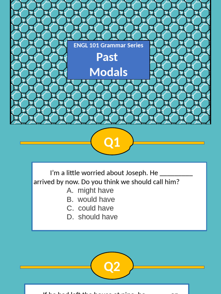 G6 Past Modals | PDF