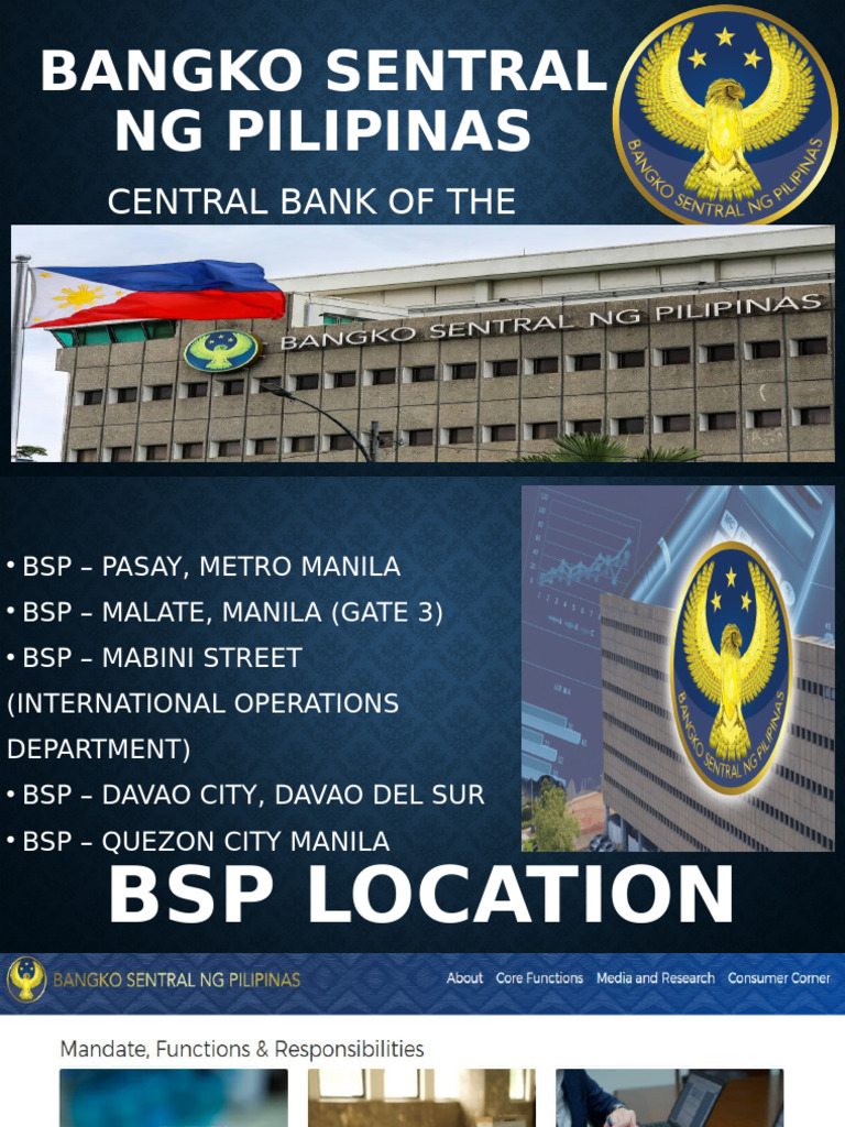 3.1-ALL-ABOUT-BSP | PDF | Philippines | Central Banks