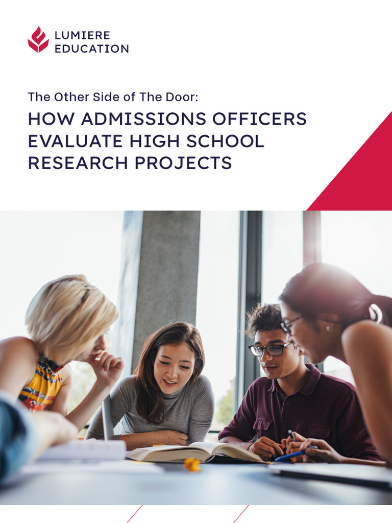 Lumiere - How Admissions Officers Evaluate Research Projects | PDF ...