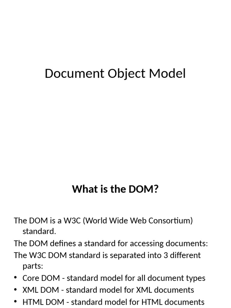 Chap3.2_DOM_1 | PDF | Document Object Model | Html
